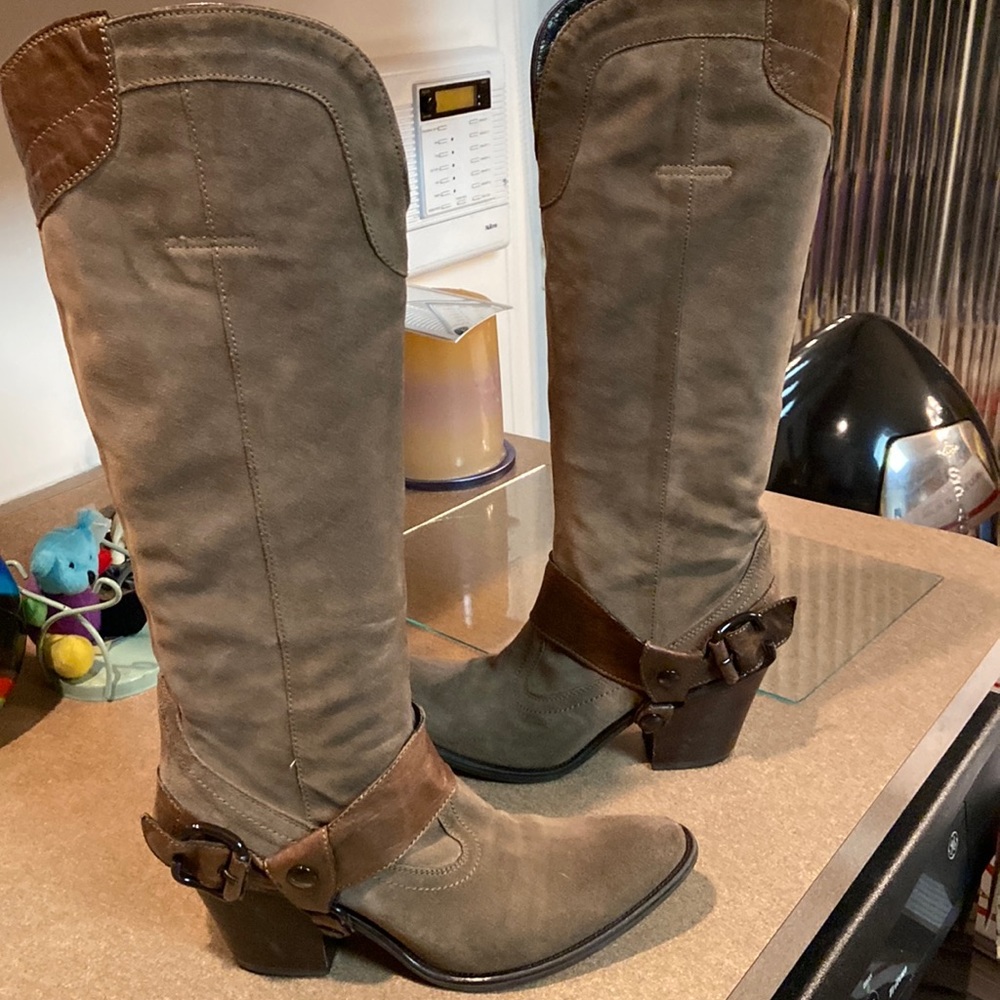 Janet & Janet Harness Long Moto Boots - Gem